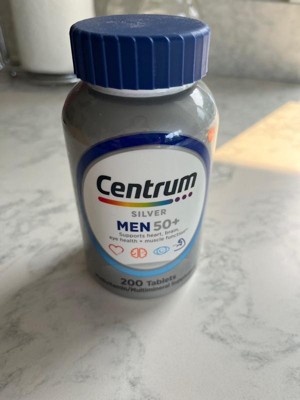 Centrum Silver Men 50+ Multivitamin Dietary Supplement Tablets - 200ct ...