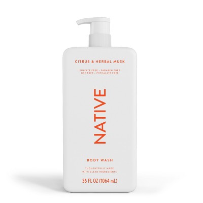 Native Body Wash With Pump - Cashmere & Rain - Sulfate Free - 36 Fl Oz ...