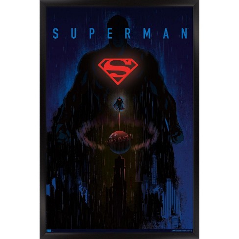 Trends International Dc Comics: Dark Artistic - Superman Framed Wall ...