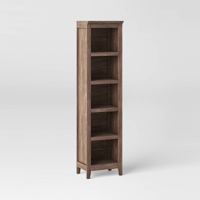 72" Carson 5-shelf Bookcase Walnut Brown - Threshold™ : Target
