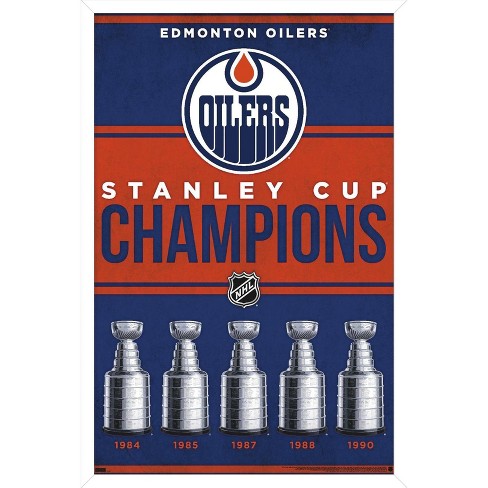 Trends International Nhl Edmonton Oilers - Champions 23 Framed Wall ...