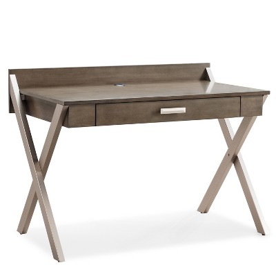 HomeStock 30 in.H White Color Wood Composite Computer Desks with ...