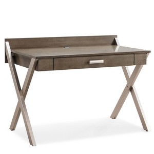 HomeStock 30 in.H White Color Wood Composite Computer Desks with ...
