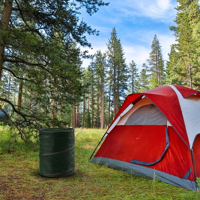 Collapsible Trash Can - Pop Up 44-gallon Outdoor Portable Garbage Bag ...