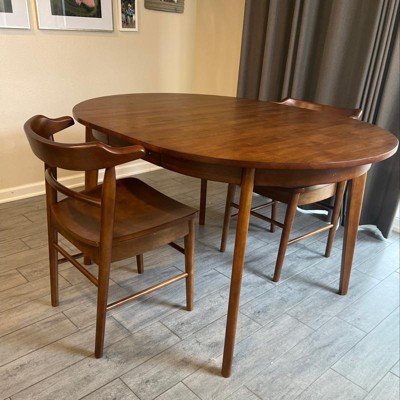 Astrid Mid-century Round Extendable Dining Table - Threshold™ : Target