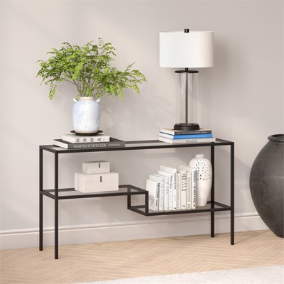 55" Modern Black Bronze Console Table - Henn&Hart : Target