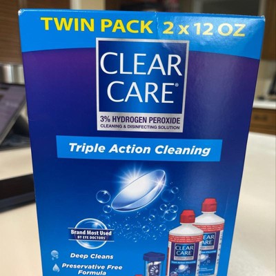 Clear Care Triple Action Cleaning And Disinfecting Solution - Twin Pack ...