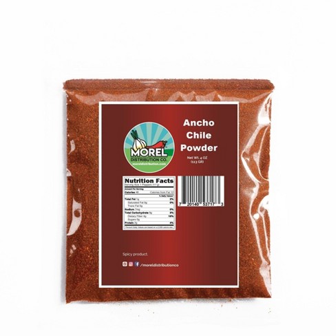 Morel Distribution Co | Ancho Chile Powder, Ancho Chili Ground 4 Oz ...