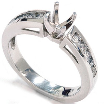 Pompeii3 1/2ct 14k White Gold Diamond Engagement Mount Ring : Target