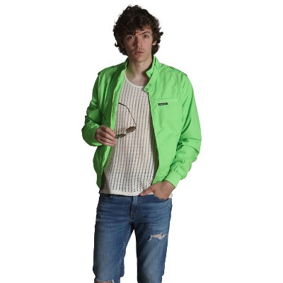 Members Only Men's Original Iconic Racer Jacket - 2x-large, Lime Green ...