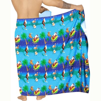 La Leela Men's Beach Holidays Cover Up Summer Long Sarong Wrap ...