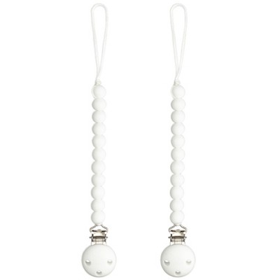 Pacifier Clip For Boys And Girls By Comfy Cubs - White : Target