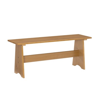 Linon Tobin Traditional Solid Wood Backless Storage Corner Breakfast ...