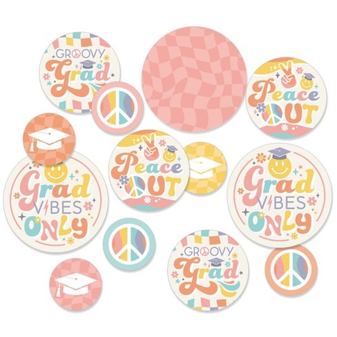 Big Dot Of Happiness Groovy Grad - Hippie Graduation Party Giant Circle ...