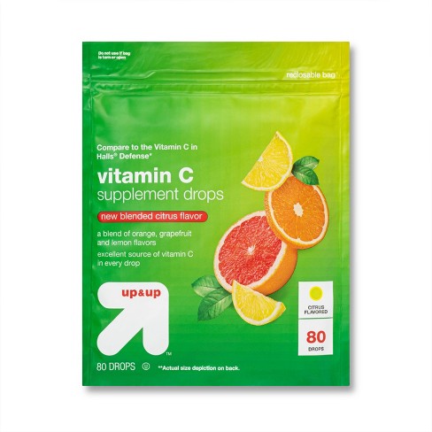 Vitamin C Supplement Drops - Citrus - 80ct - Up&up™ : Target