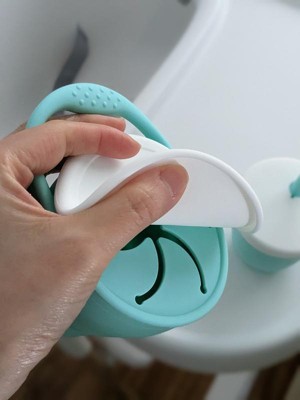 Munchkin Silicone Baby Snack Catcher With Lid - Mint : Target