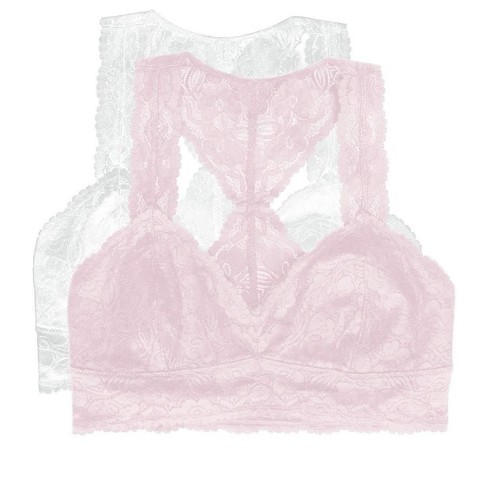 Jezebel By Felina Women's Lace Bralette 2 Pack : Target