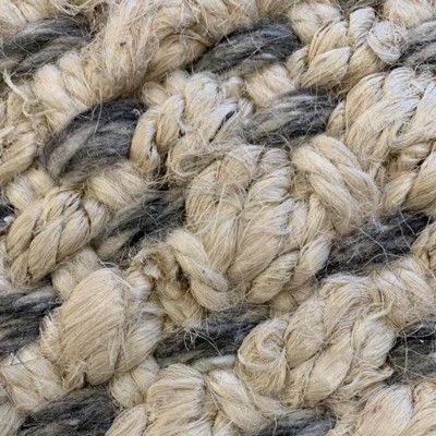 7'x10' Malibu Woven Jute Rug With Fringe Cream/gray - Threshold ...