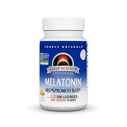 Melatonin 5mg Sublingual-orange By Source Naturals, Inc. - 200 Lozenge ...