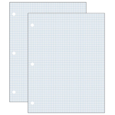 Pacon Graphing Paper, White, 2-sided, 1/4" Quadrille Ruled 8-1/2" X 11 ...