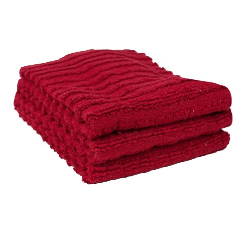 John Ritzenthaler Co. Royale Solid Dish Cloths (3-pack), Paprika : Target