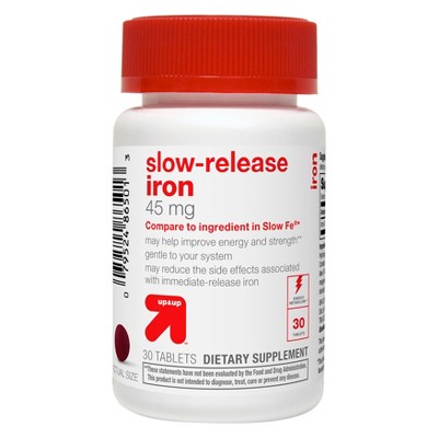 Iron Slow Release Dietary Supplement Tablets - 30ct - Up & Up™ : Target