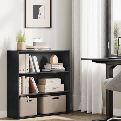 Spacious 3-tier Bookshelf, 31.5 Inches Wide, Open Bookcase With ...
