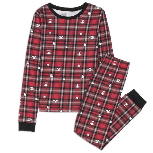 Kids Boys Girls Cotton Snoopy Print Family Matching Pajamas Holiday Festive Sleepwear 2-piece ...