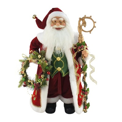 Northlight Santa With Candy Cane And Snowflake Wooden Christmas ...