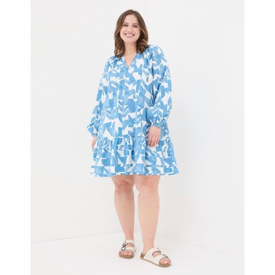 Plus Size Amy Med Geo Dress : Plus Size Amy Med Geo Dresschambray ...