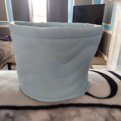 Quilted Fabric Small Round Storage Basket - Blue - Cloud Island™ : Target
