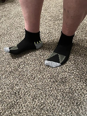 Hanes Premium Men's Performance Filament Ankle Socks 6pk - Black 6-12 ...