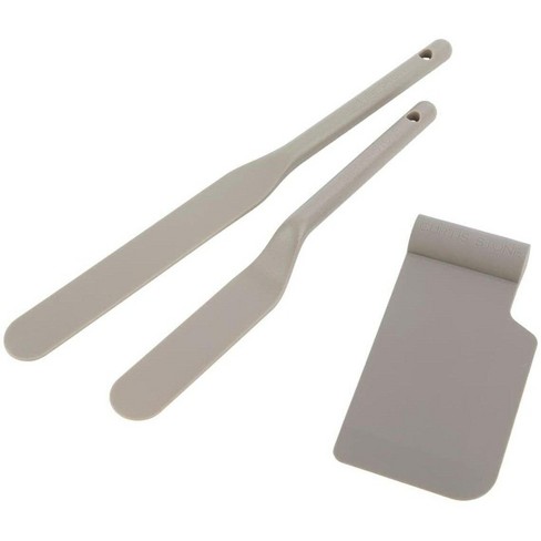 Lexi Home 3-piece Nylon Baking Spatulas & Bowl Scraper Set - Gray : Target