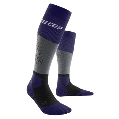Cep Hiking Max Cushion Tall Compression Socks, Men Grey/purple 5 : Target