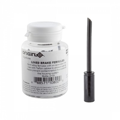 Origin8 Lined Brake Ferrules Brake 5mm Black : Target