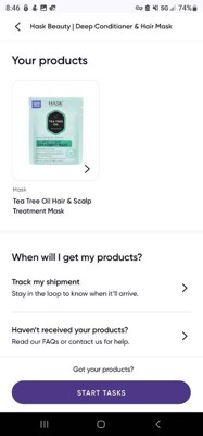 Hask Scalp Treatment Hair Mask Infused With Tea Tree & Rosemary Oil - 1 ...