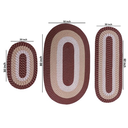 Better Trends Alpine 3pc Collection 100% Polypropylene (50" X 80" | 20 ...