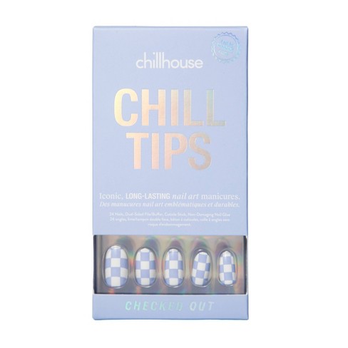 Chillhouse Chill Tips Nail Art Press Ons - Checked Out : Target