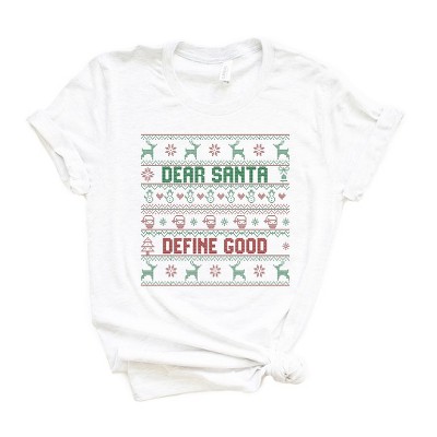 Simply Sage Market Women's Santa Define Good Short Sleeve Graphic Tee ...