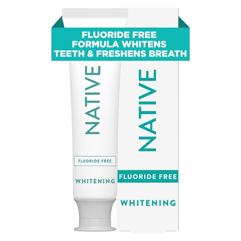 Native Premium Whitening Wild Mint & Peppermint Oil Fluoride Free ...