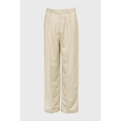 Women's Villa Tailored Linen Pants - Withblack S : Target