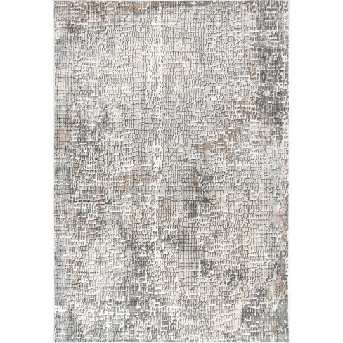 Nuloom Tara Contemporary Abstract Tile Area Rug 5x7 Beige : Target