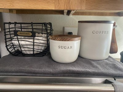 Round Wire Storage Basket With Handles Black - Hearth & Hand™ With ...