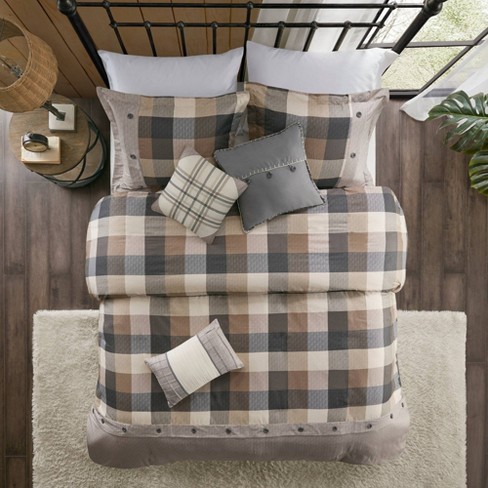 6pc King/california King Warren Herringbone Duvet Cover Set - Neutral ...