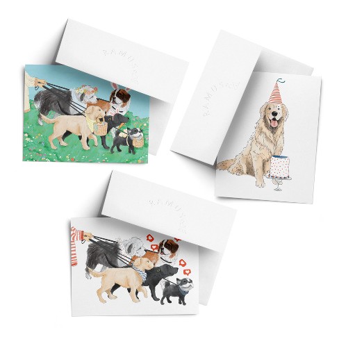 Easter Assorted Greeting Card Pack (3ct) "easter Dogs, Likes, Golden ...