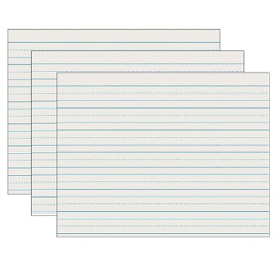Pacon Newsprint Handwriting Paper, Skip-a-line, Grade 1, Ruled Long, 11 ...