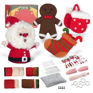 Wizardi Christmas Tree, Stocking, Gingerbread man and Santa Needle ...