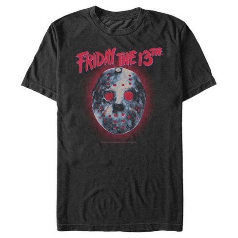Men's Friday The 13th Jason Vorhees Glooming Hockey Mask Logo T-shirt ...