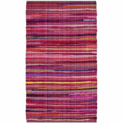Rag Rug Rar240 Hand Woven Indoor Accent Rug - Red/multi - 2'6"x4 ...