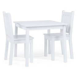 3pc Kids' Square Table And Chair Set Espresso - Gift Mark : Target